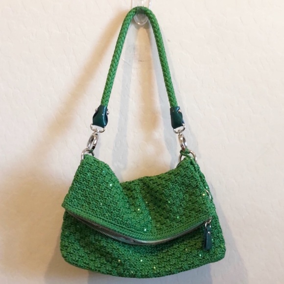 The Sak | Bags | The Sak Sequin Woven Green Shoulder Bag | Poshmark